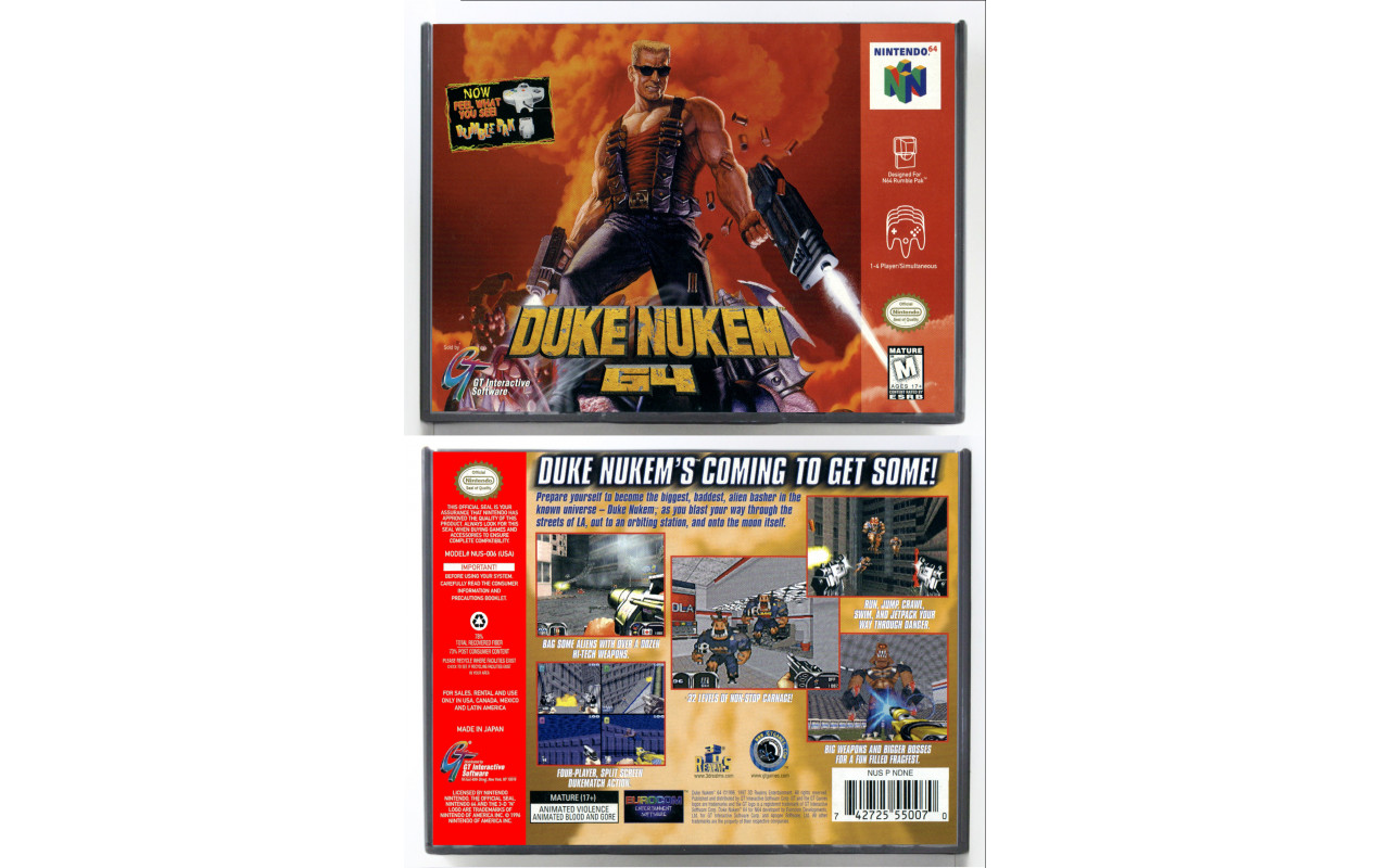 Gaming Relics - Nintendo 64 - Duke Nukem 64