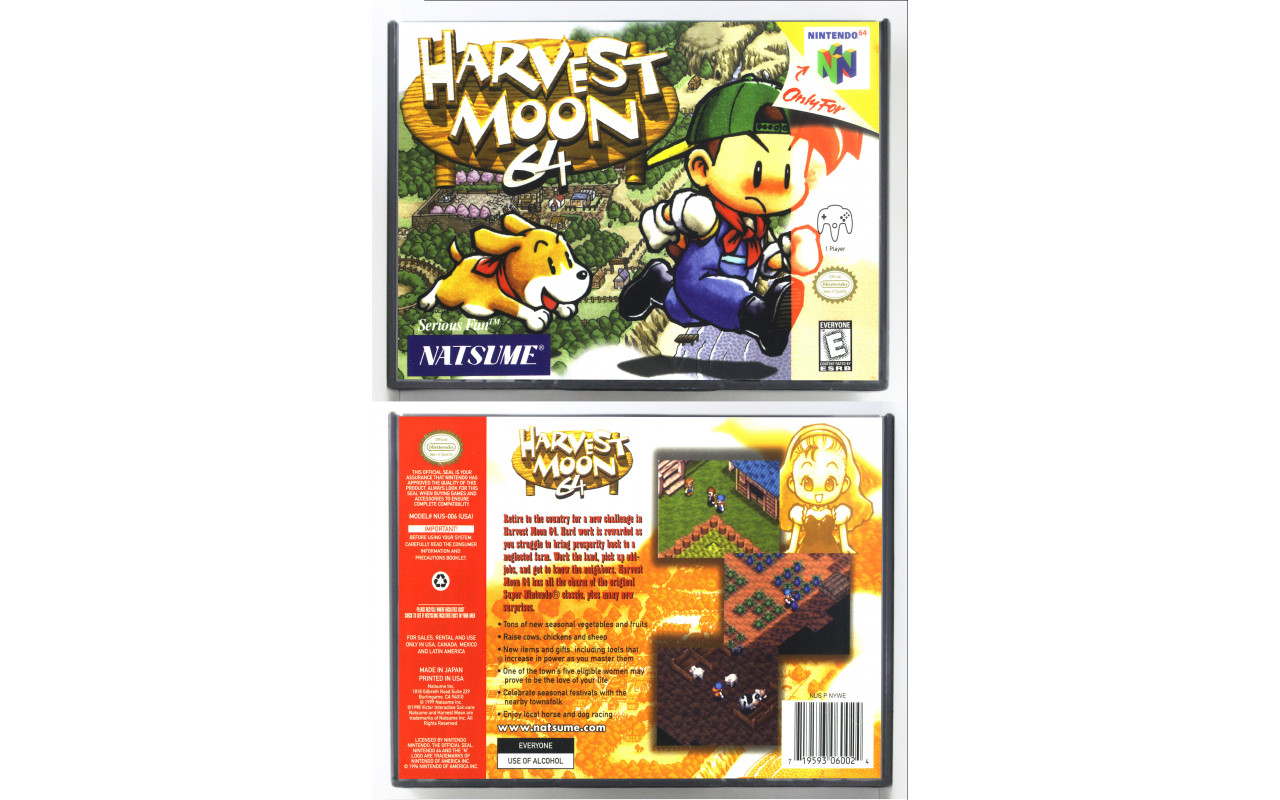 Gaming Relics - Nintendo 64 - Retail Style - Harvest Moon 64