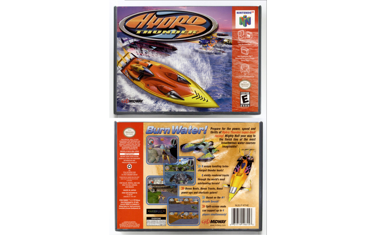 Gaming Relics - Nintendo 64 - Retail Style - Hydro Thunder