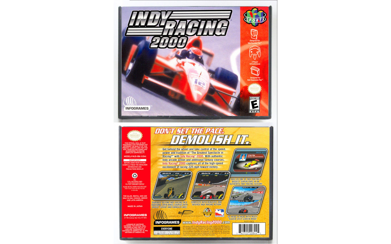 Gaming Relics - Nintendo 64 - Indy Racing 2000