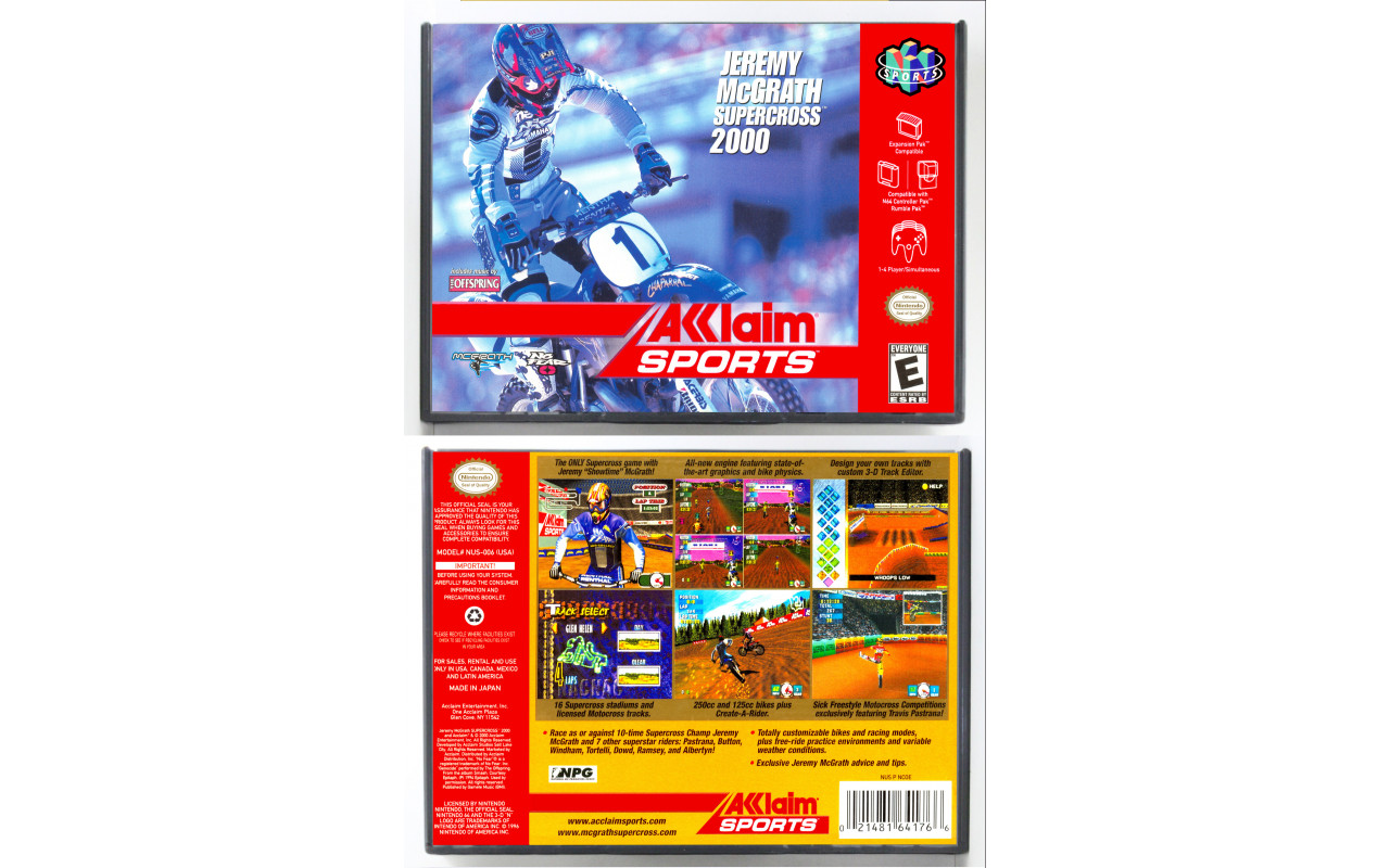 Gaming Relics - Jeremy McGrath Supercross 2000