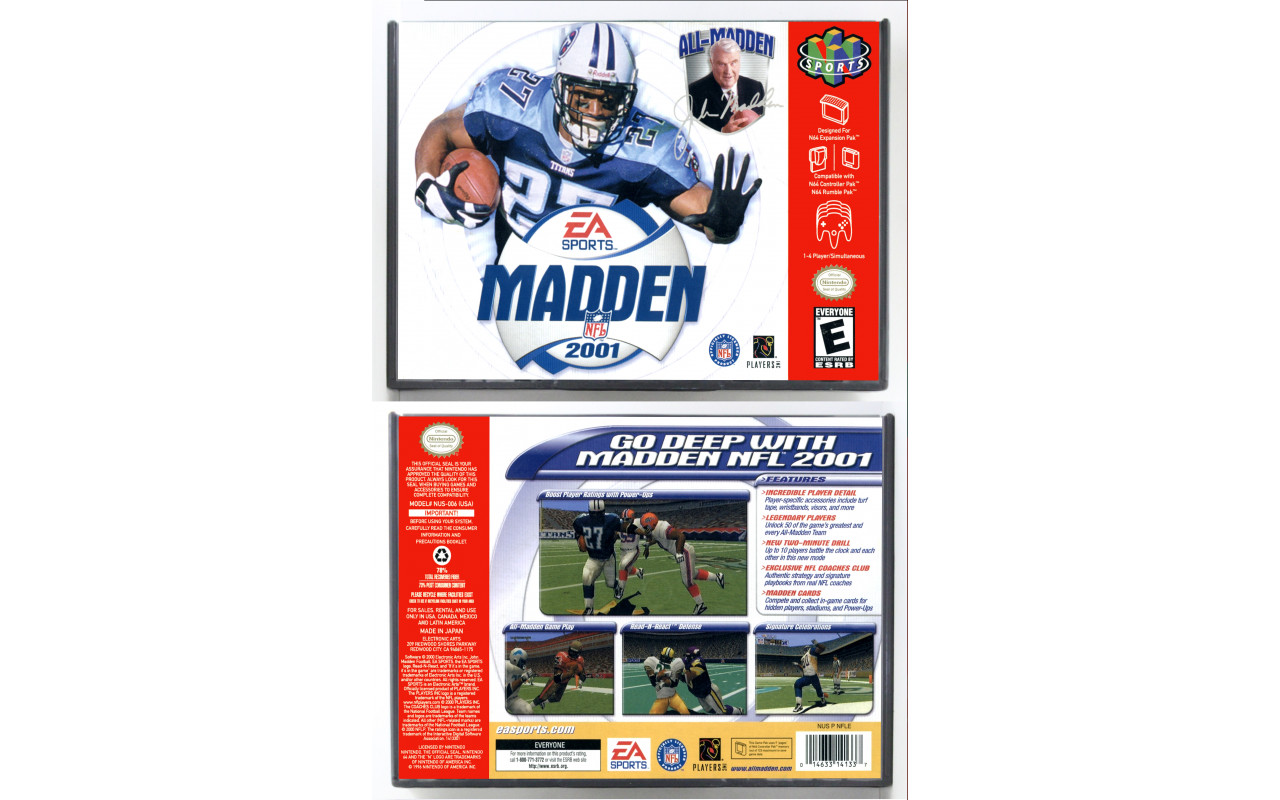 Gaming Relics - Nintendo 64 - Madden 2001