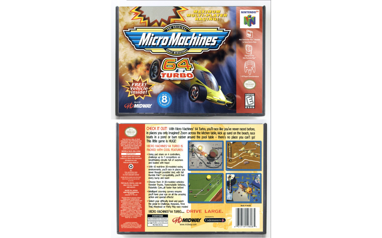 Gaming Relics - Nintendo 64 - Micro Machines 64 Turbo