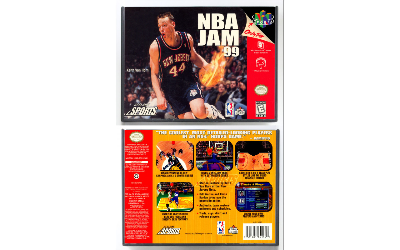 Gaming Relics - Nintendo 64 - Retail Style - NBA Jam '99