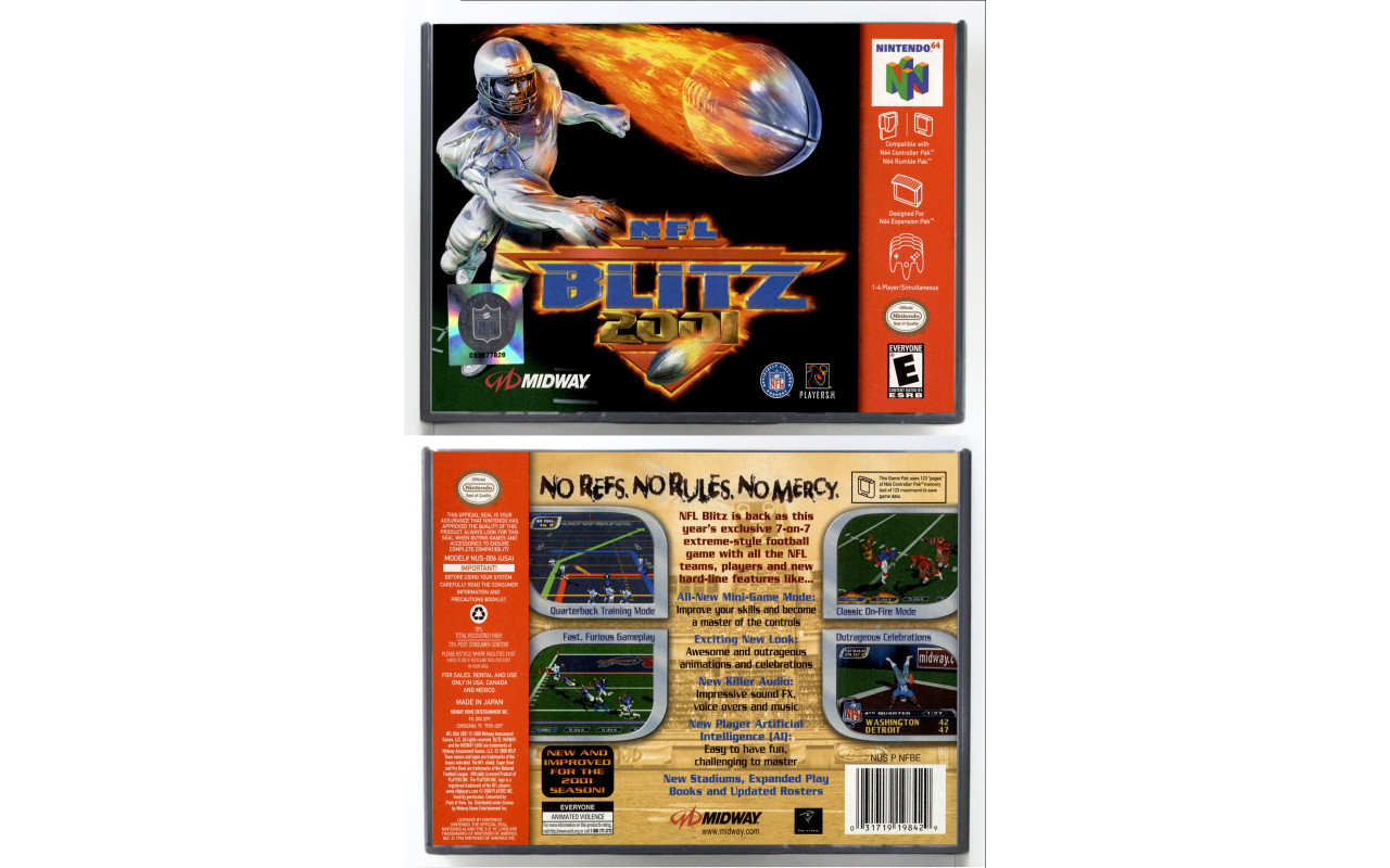 Gaming Relics - Nintendo 64 - NFL Blitz 2001