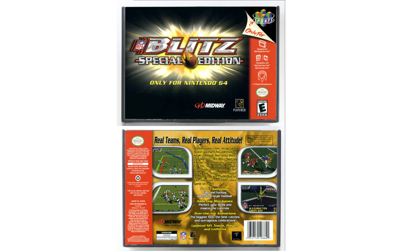 Gaming Relics - Nintendo 64 - NFL Blitz Special Edition
