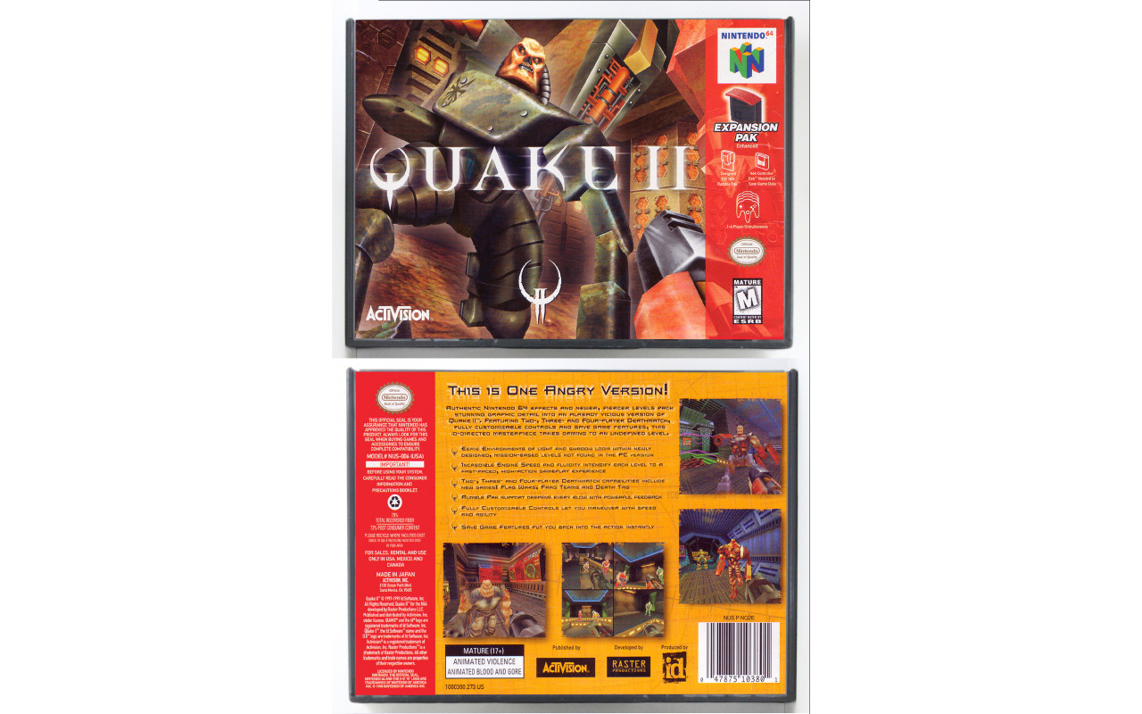 Gaming Relics - Nintendo 64 - Retail Style - Quake II
