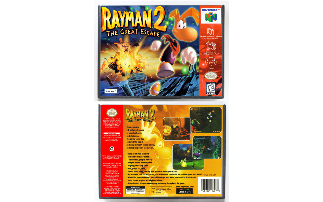 Gaming Relics - Nintendo 64 - Rayman 2: The Great Escape