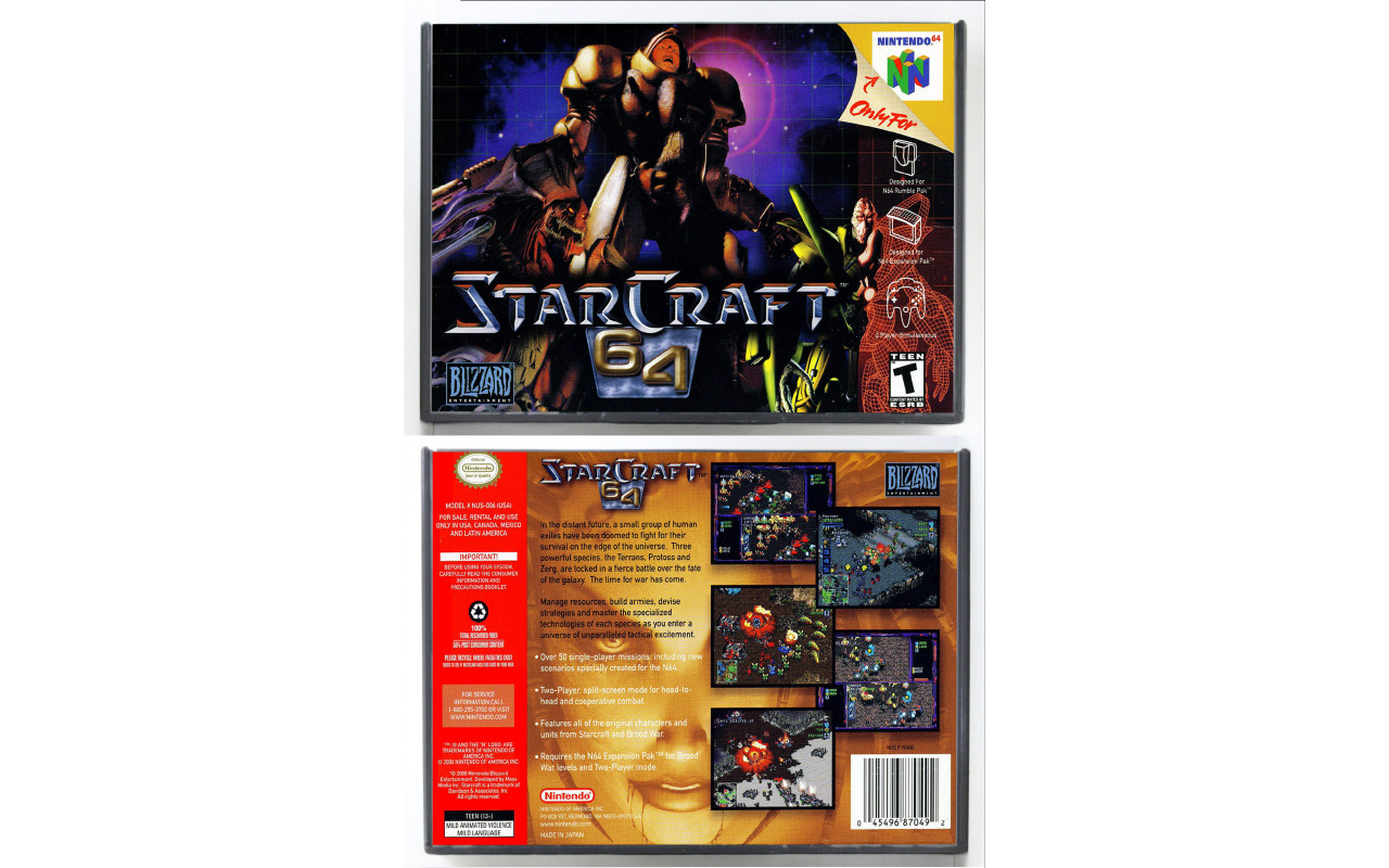 Gaming Relics - Nintendo 64 - StarCraft 64