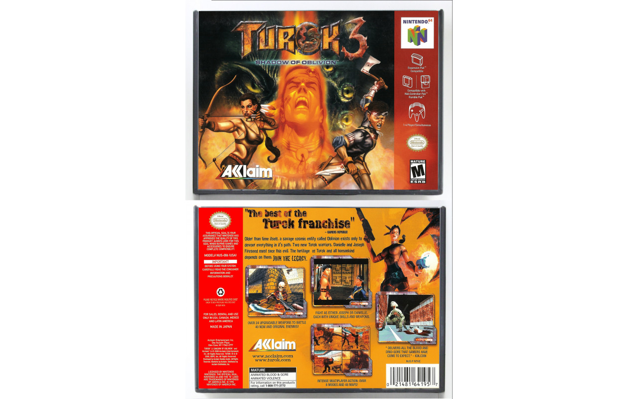 Gaming Relics - Nintendo 64 - Turok 3: Shadow of Oblivion
