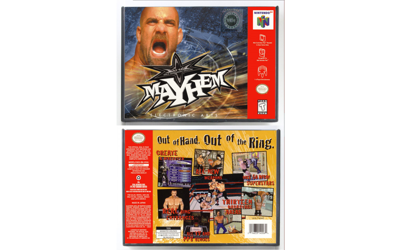 Gaming Relics - Nintendo 64 - Retail Style - WCW Mayhem