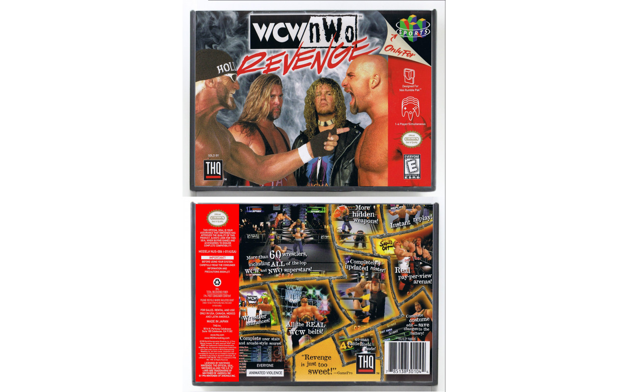 Gaming Relics - Nintendo 64 - Retail Style - WCW / NWO: Revenge