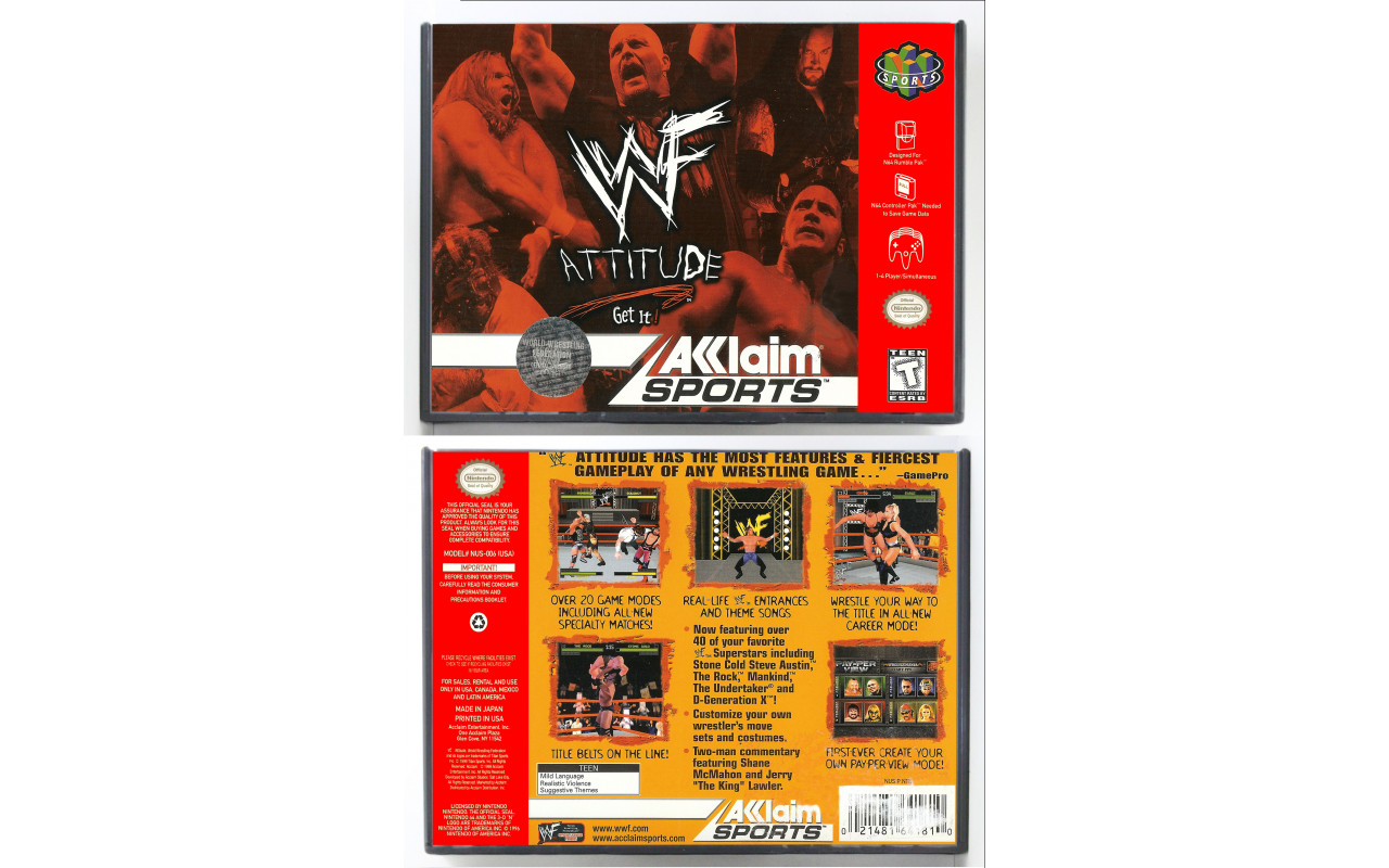 Gaming Relics - Nintendo 64 - WWF Attitude
