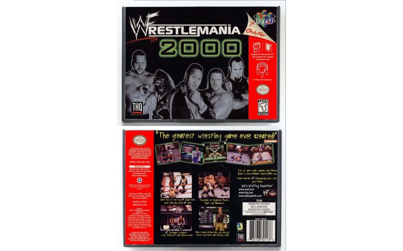 Gaming Relics - Nintendo 64 - WWF Wrestlemania 2000