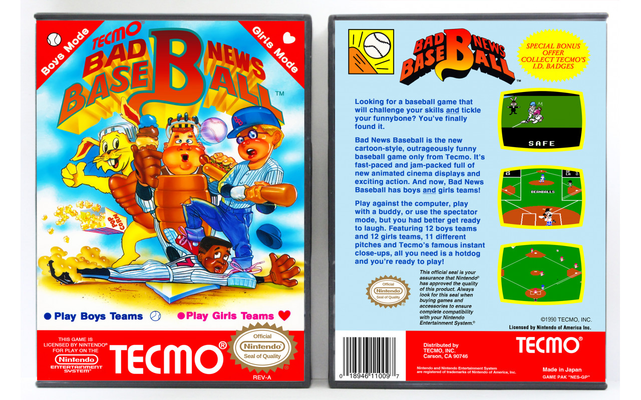 Gaming Relics - Nintendo NES - Bad News Baseball