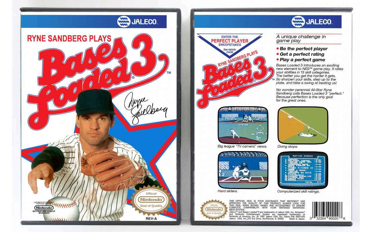 Gaming Relics - Nintendo NES - Bases Loaded 3, Ryan Sandberg Plays