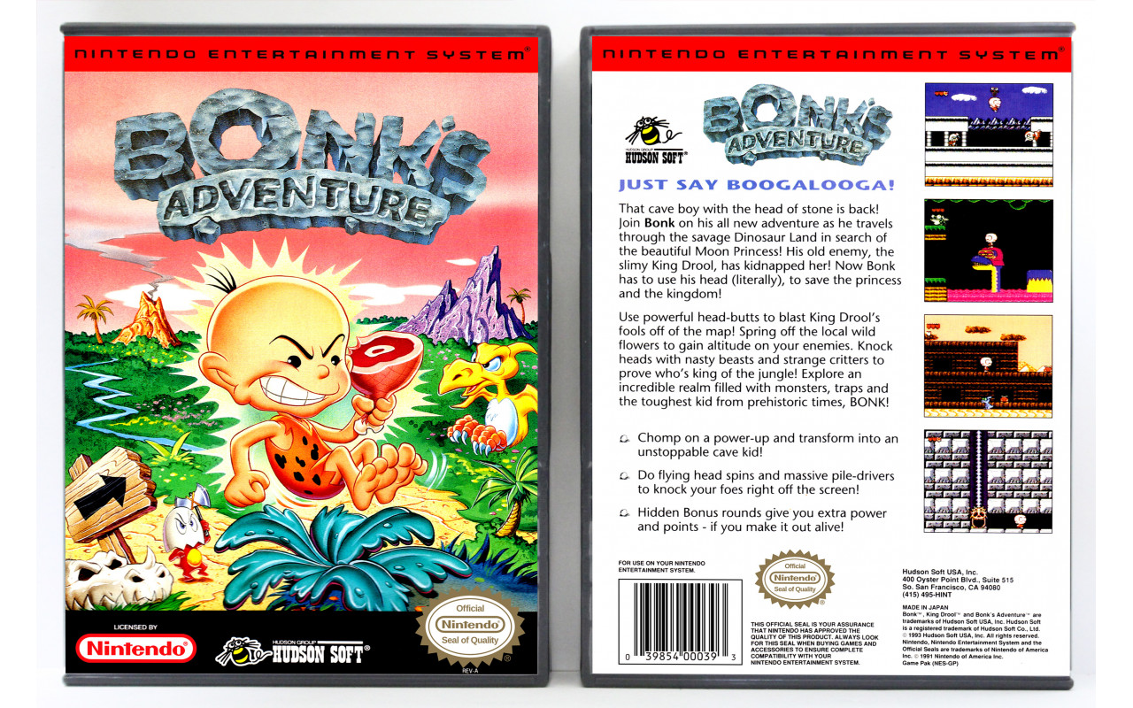 Gaming Relics - Nintendo NES - Bonk's Adventure