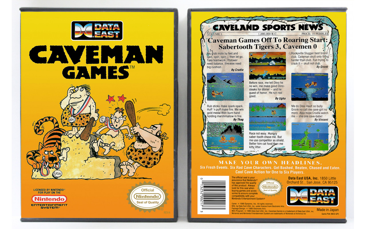 Gaming Relics - Nintendo NES - Caveman Games