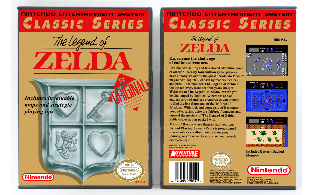 Gaming Relics - Nintendo NES - Legend of Zelda, The (Classic Series ...