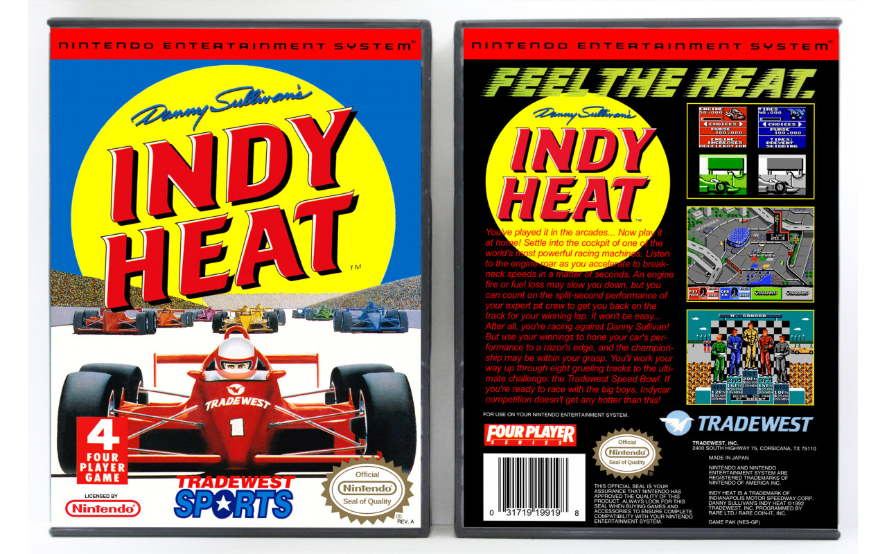 Gaming Relics - Nintendo NES - Danny Sullivan's Indy Heat