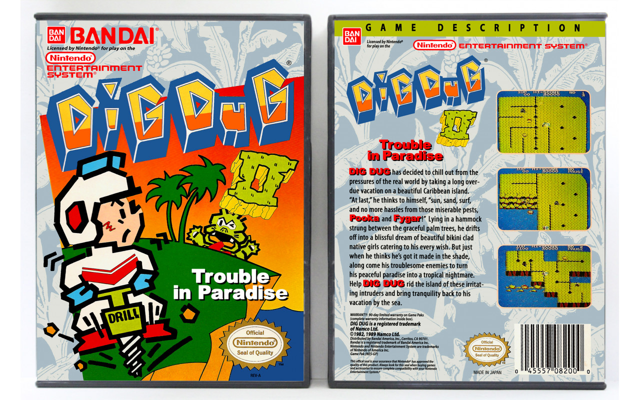 Gaming Relics - Nintendo NES - Dig Dug II: Trouble in Paradise