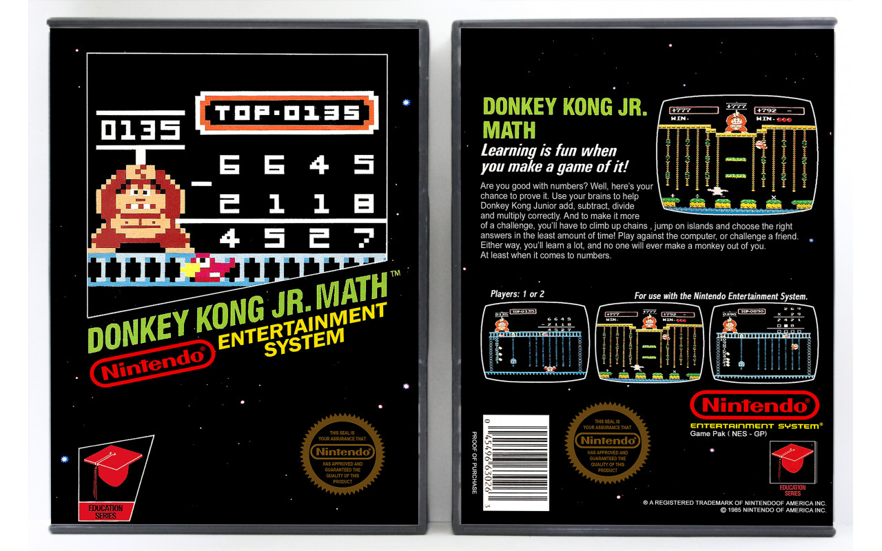 Gaming Relics - Nintendo NES - Donkey Kong Jr. Math