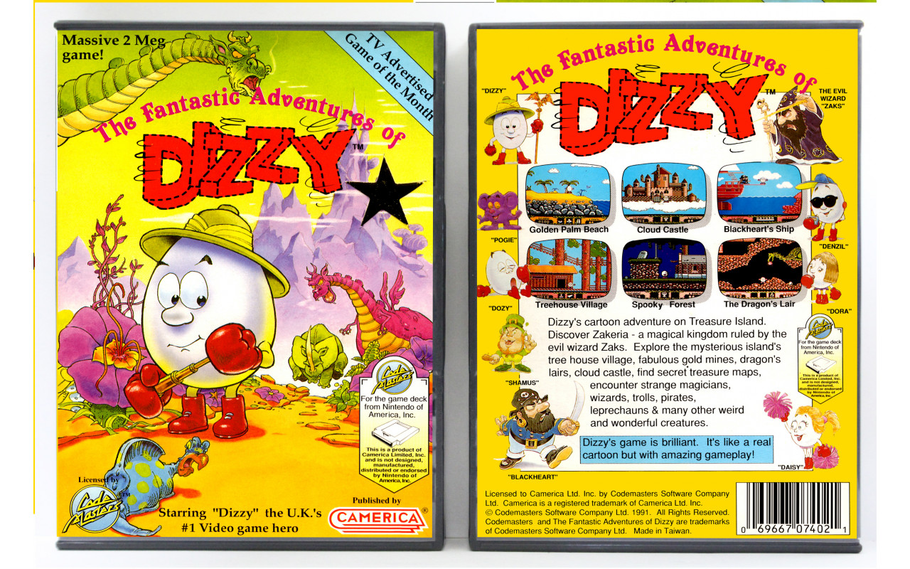 Gaming Relics - Nintendo NES - Fantastic Adventures of Dizzy, The ...