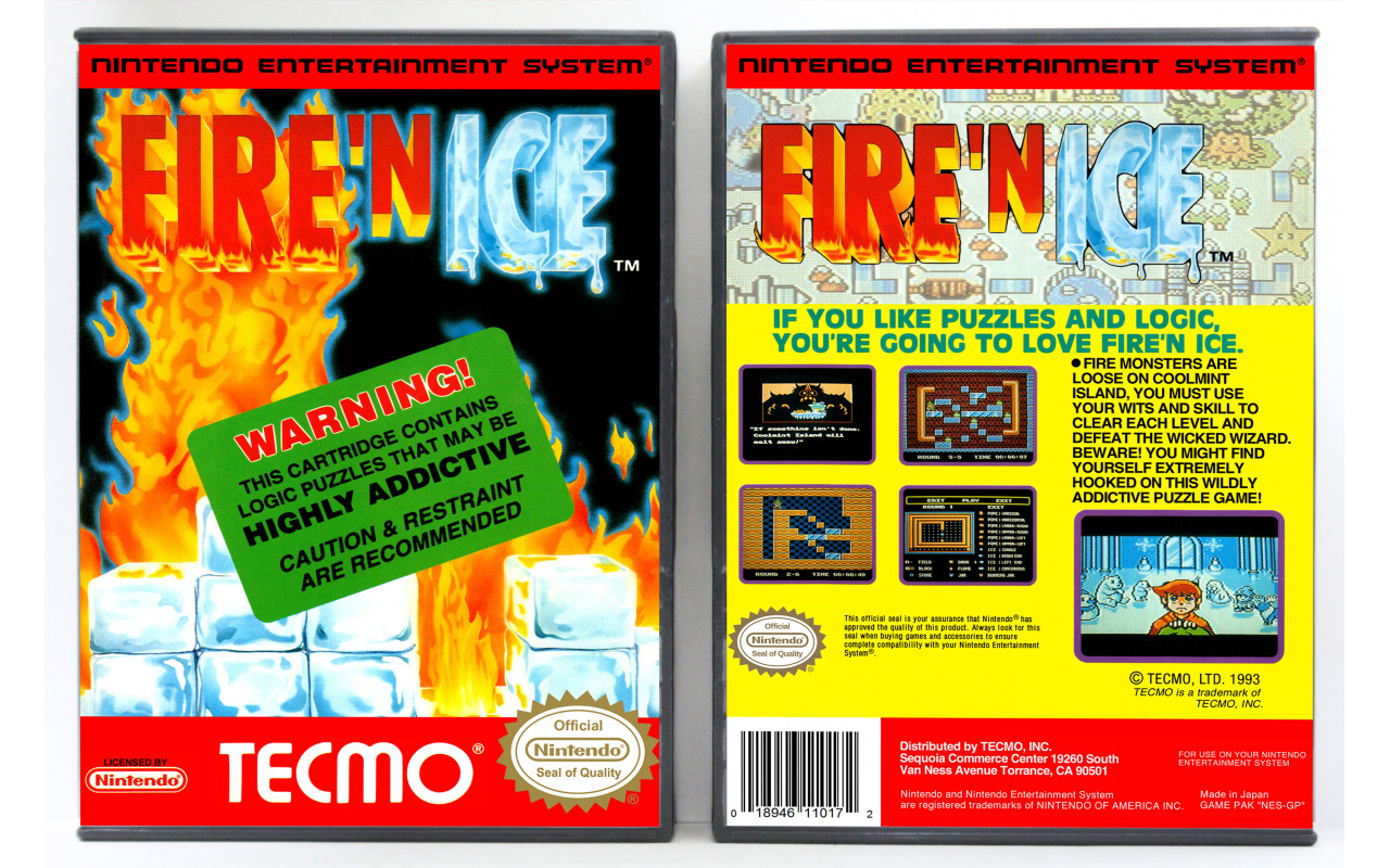 Gaming Relics - Nintendo NES - Fire 'n Ice