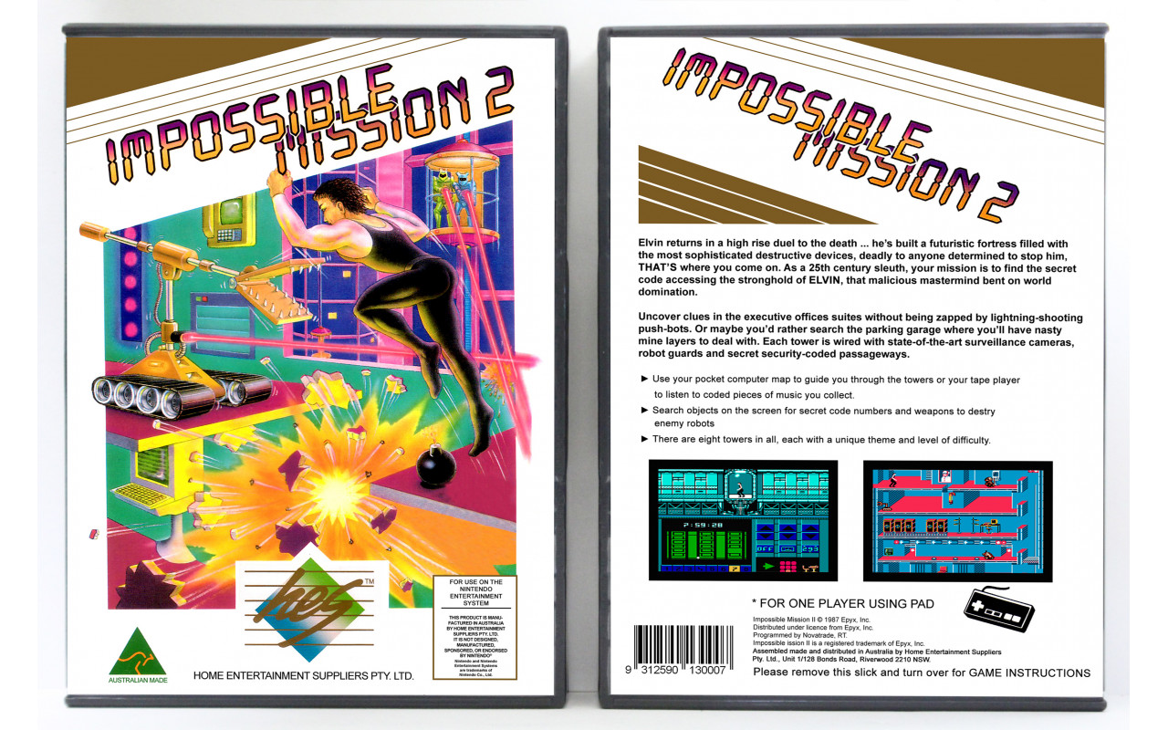 Gaming Relics - Nintendo NES - Impossible Mission 2