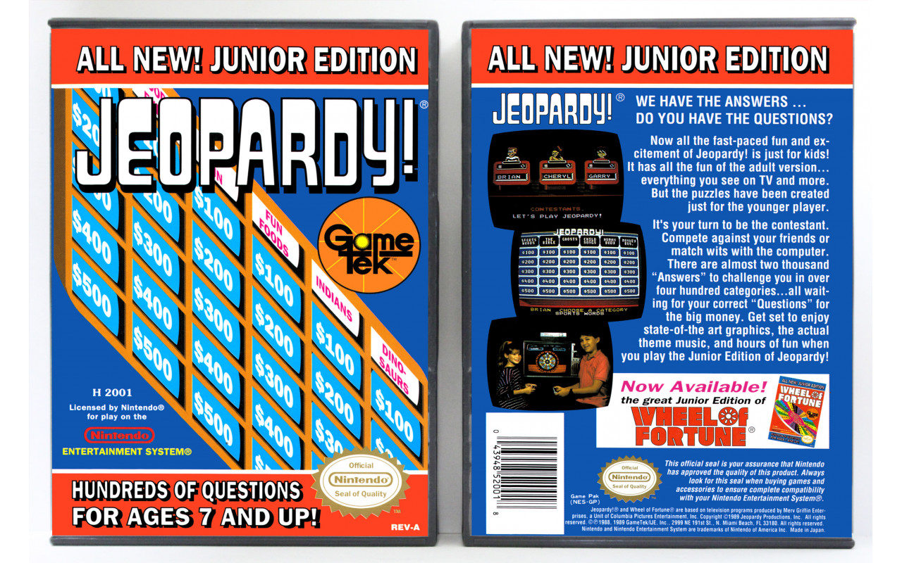 Gaming Relics - Jeopardy! Junior Edition