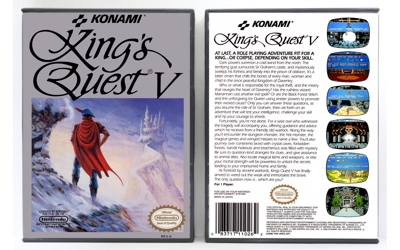 Gaming Relics - Nintendo NES - King's Quest V