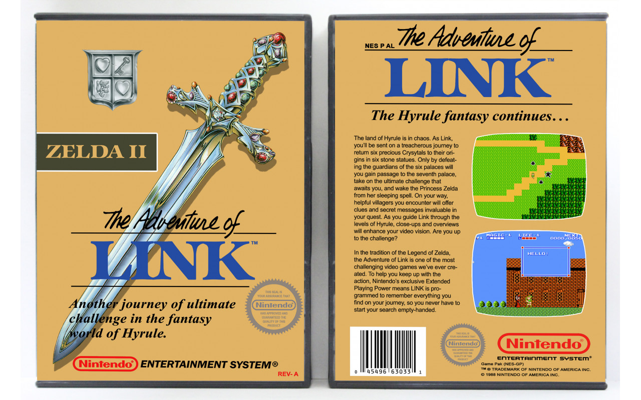 Gaming Relics - Nintendo NES - Legend of Zelda II: The Adventure of Link