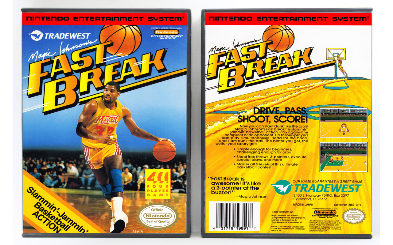 Gaming Relics - Nintendo NES - Magic Johnson's Fast Break