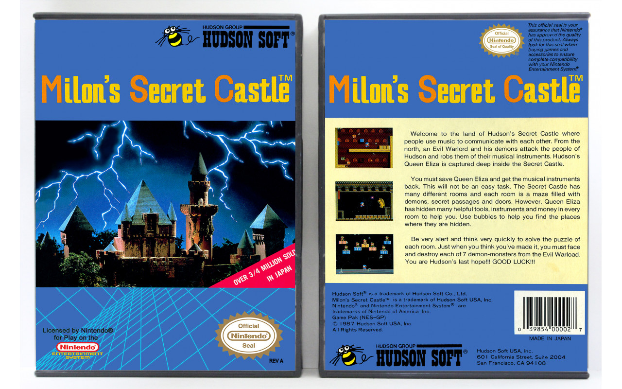 Gaming Relics - Nintendo NES - Milon's Secret Castle