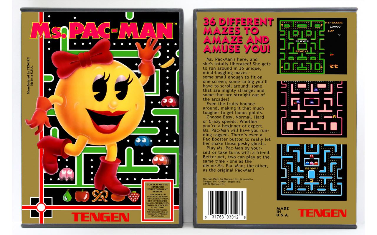 Gaming Relics - Nintendo NES - Ms. Pac-Man (Tengen)