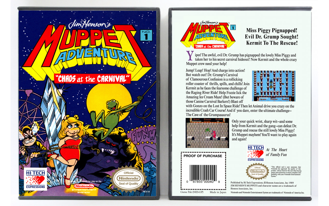 Gaming Relics - Nintendo NES - Muppet Adventure: Chaos at the Carnival