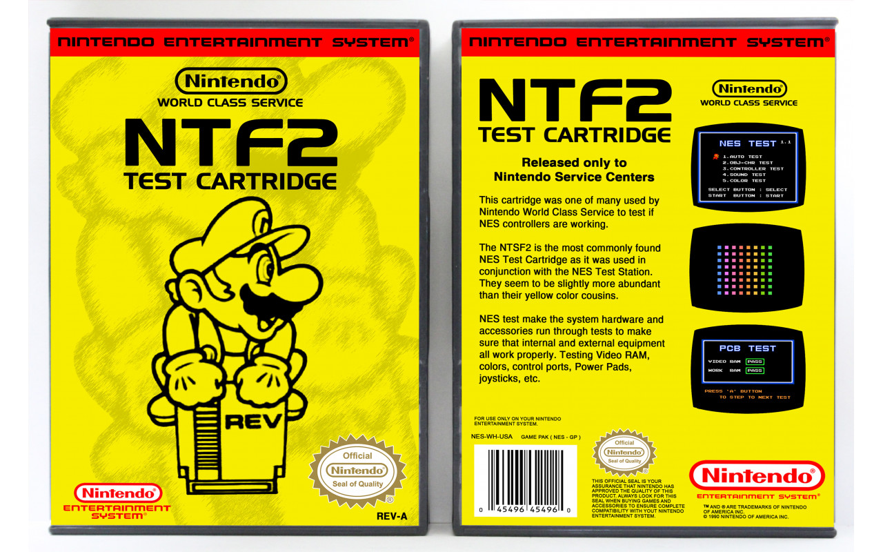 Gaming Relics - Nintendo NES - NTF2 Test Cartridge