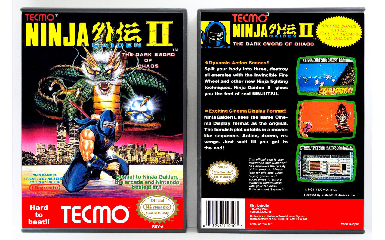 Gaming Relics - Ninja Gaiden II: The Dark Sword of Chaos