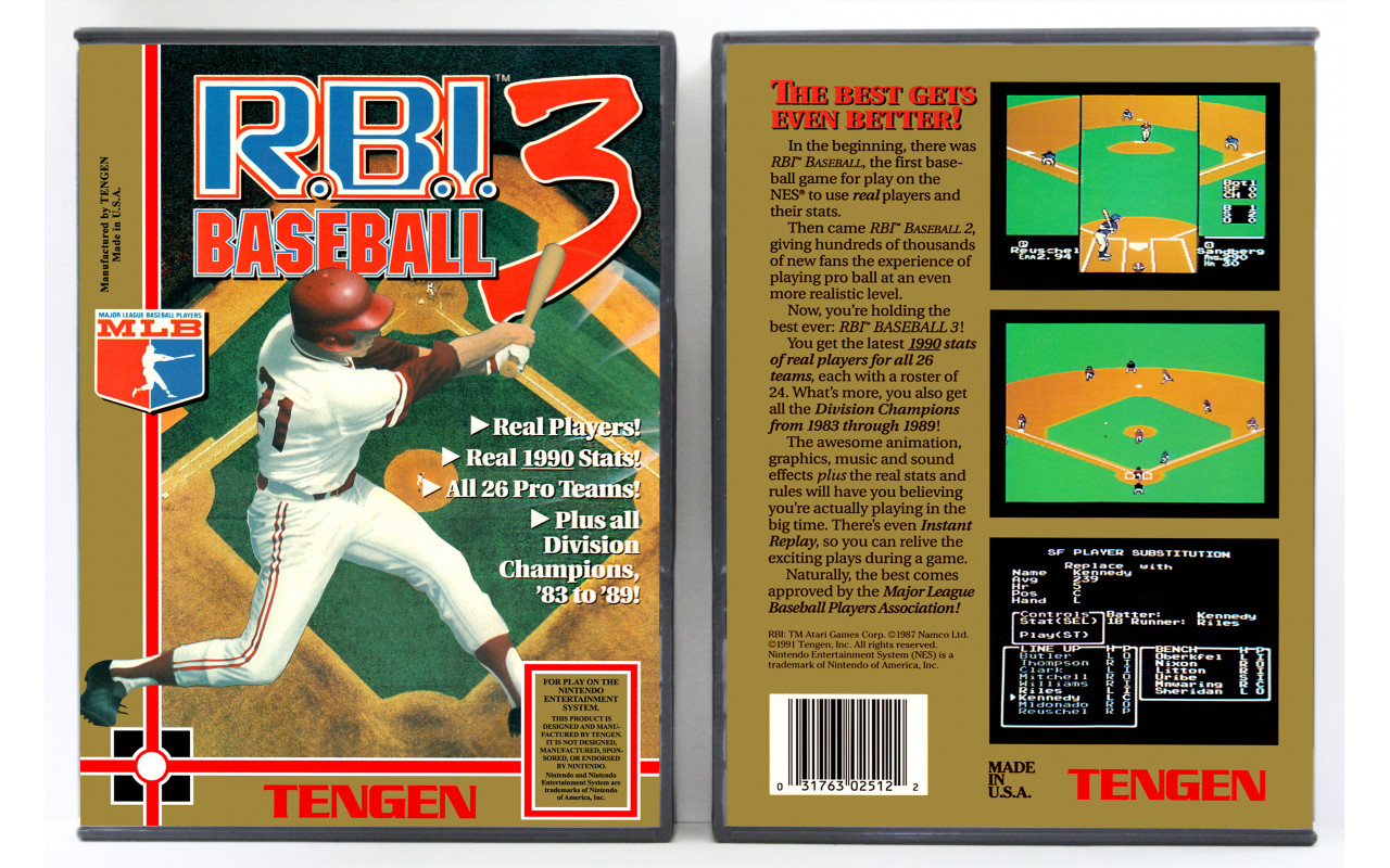 Gaming Relics - Nintendo NES - R.B.I. Baseball 3