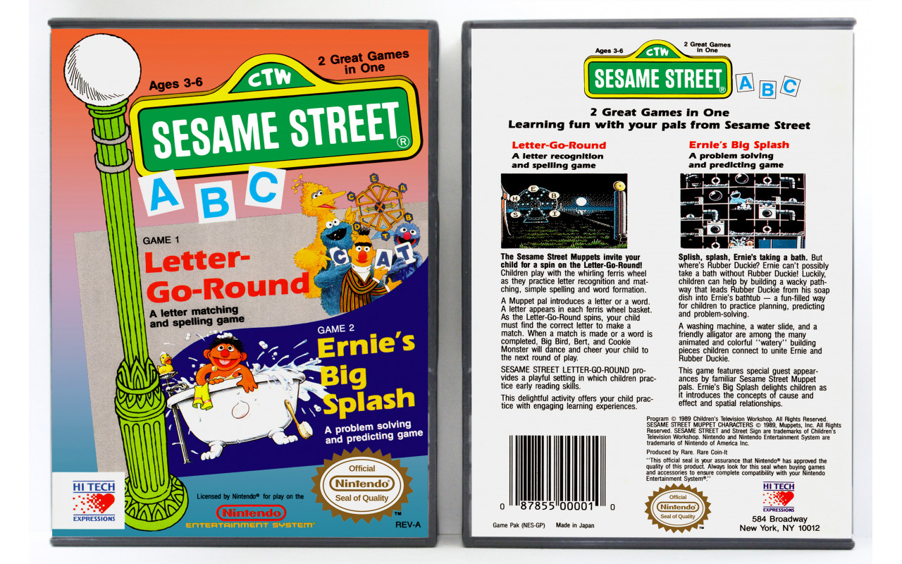 Gaming Relics - Nintendo NES - Sesame Street: ABC