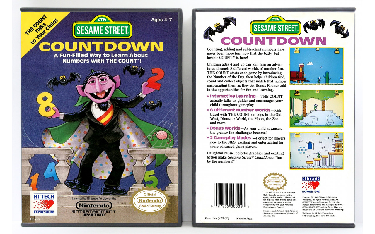 Gaming Relics - Nintendo NES - Sesame Street: Countdown