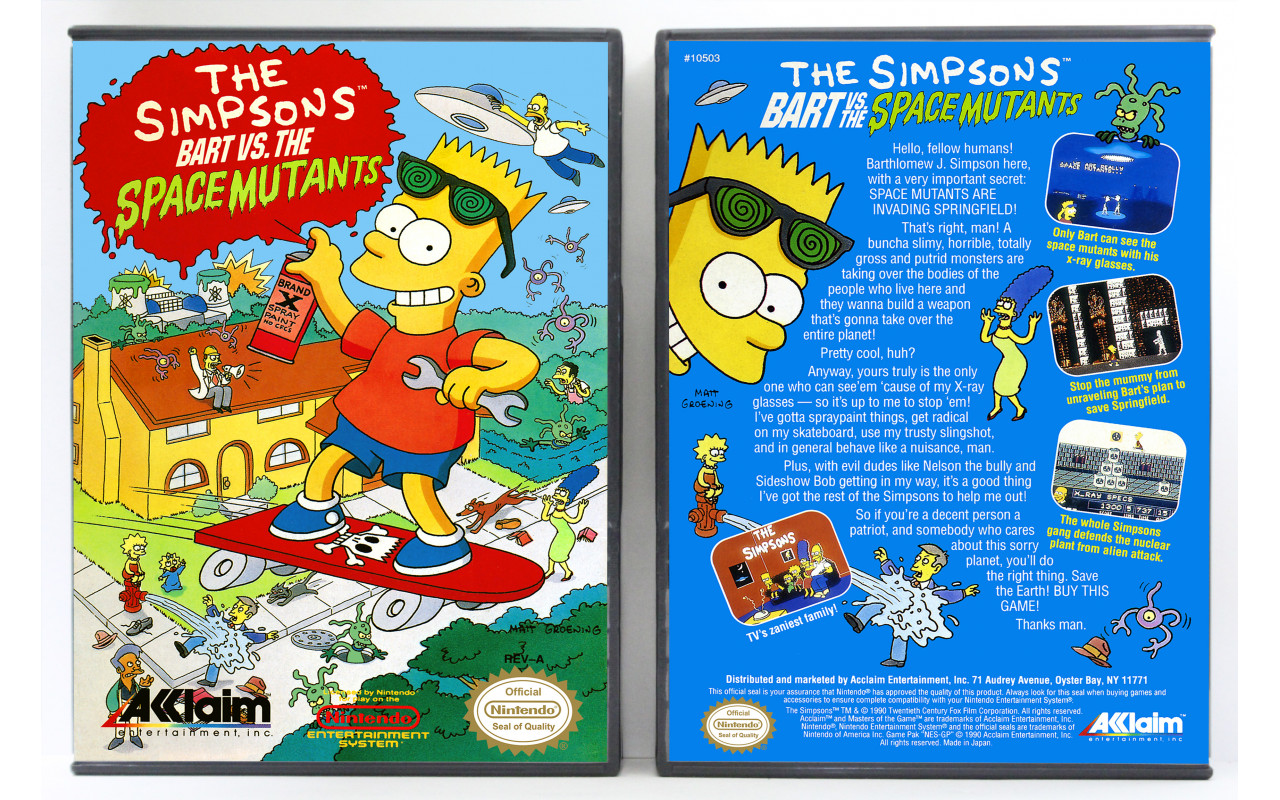 Gaming Relics - Simpsons, The: Bart vs the Space Mutants