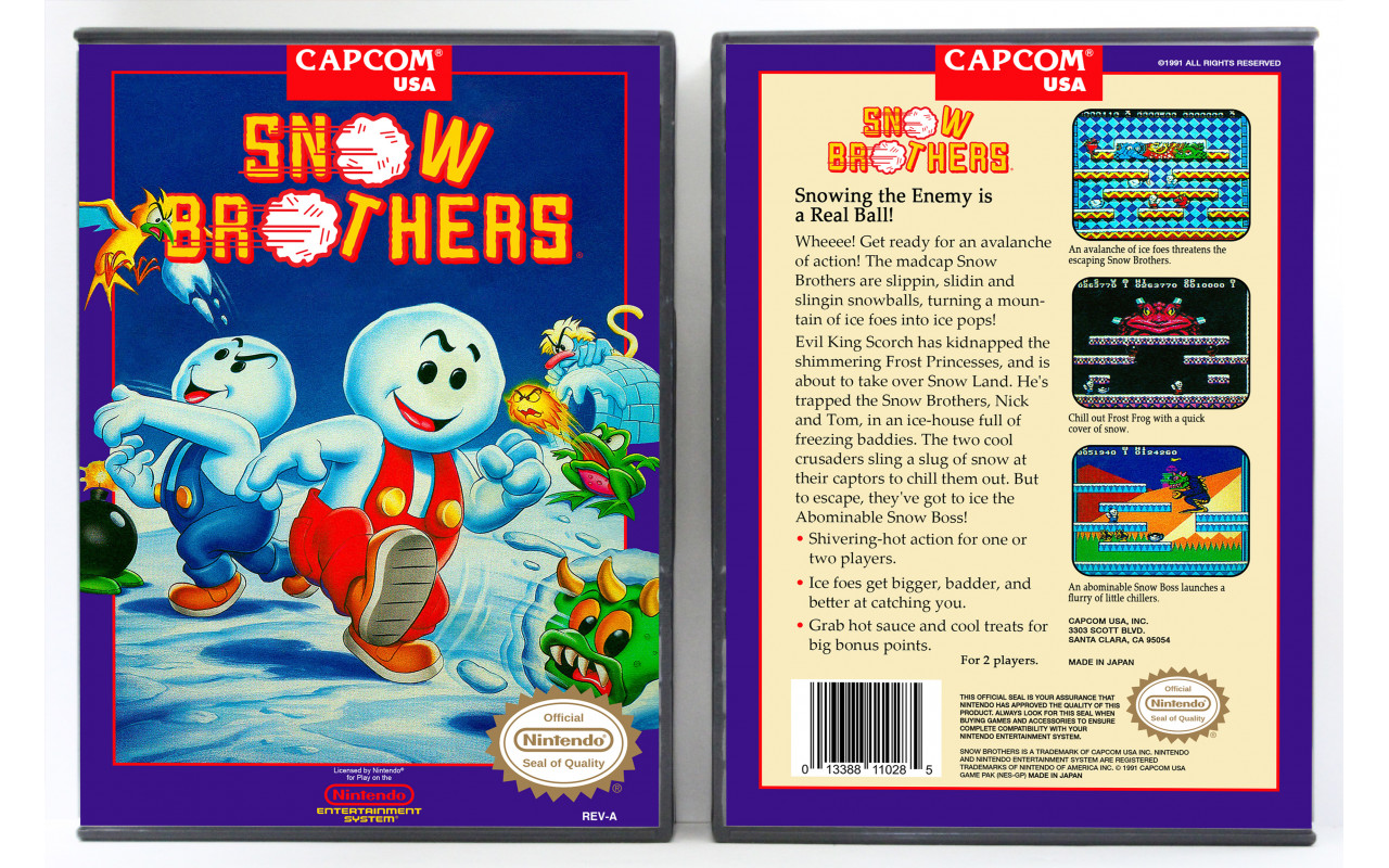 Gaming Relics - Nintendo NES - Snow Brothers