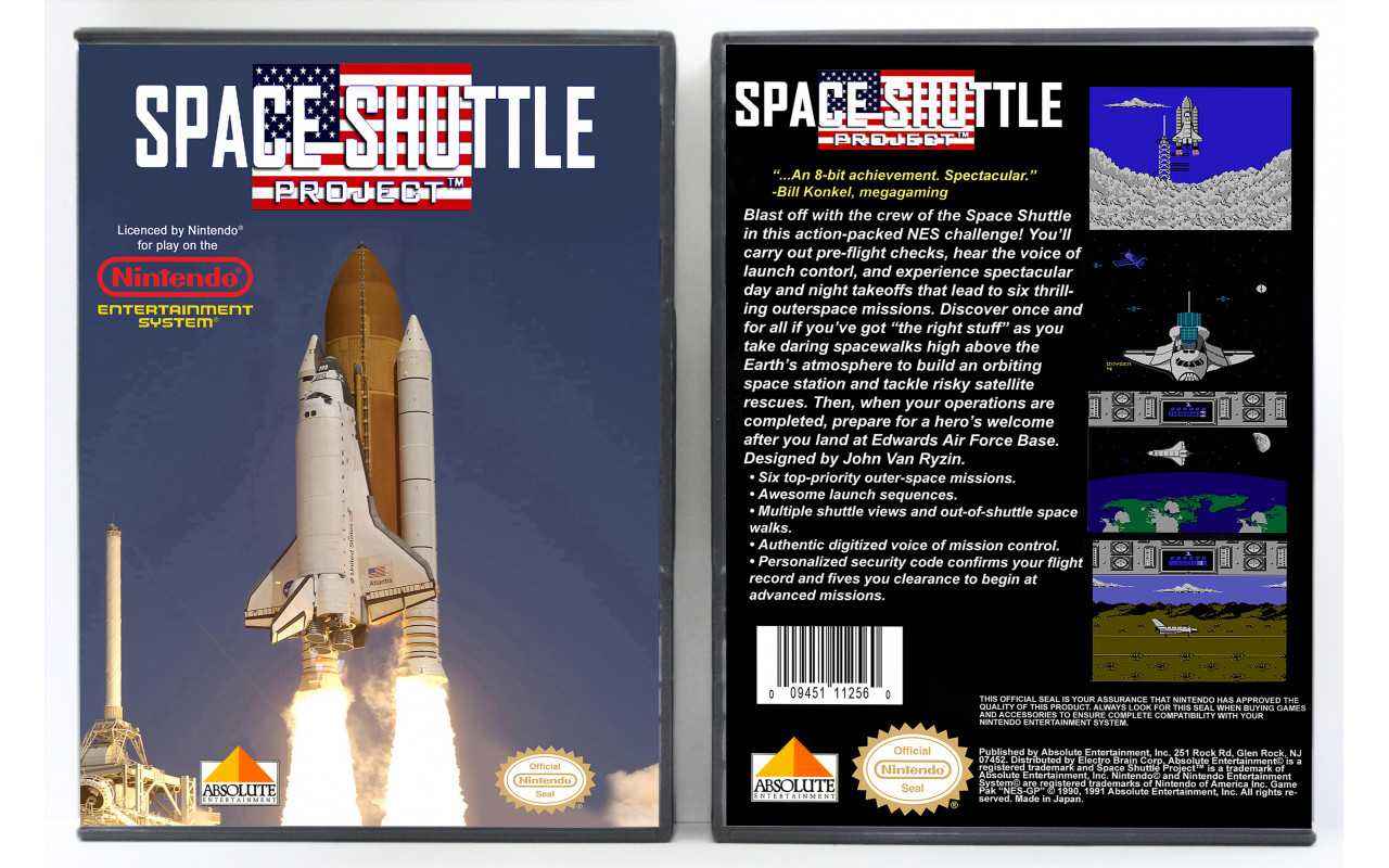 Gaming Relics - Nintendo NES - Space Shuttle Project