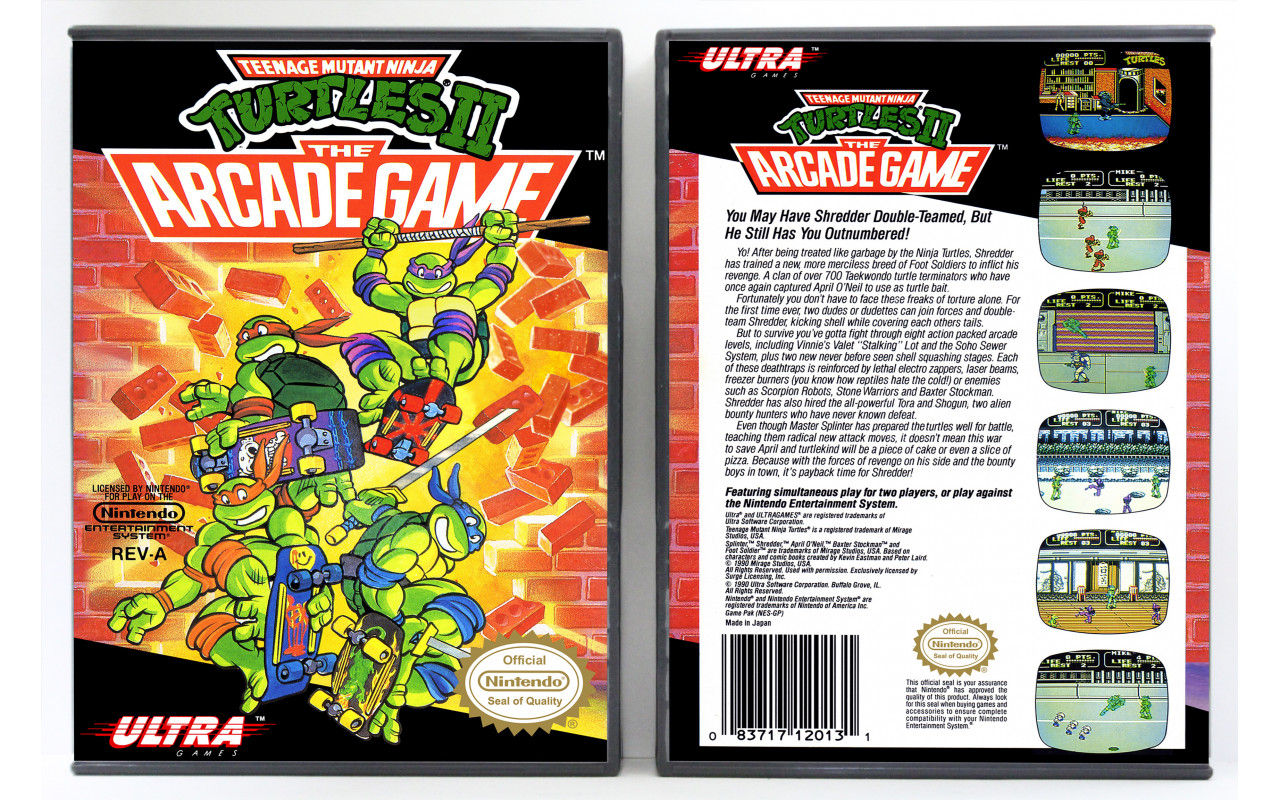 Gaming Relics - Nintendo NES - Teenage Mutant Ninja Turtles II: The ...
