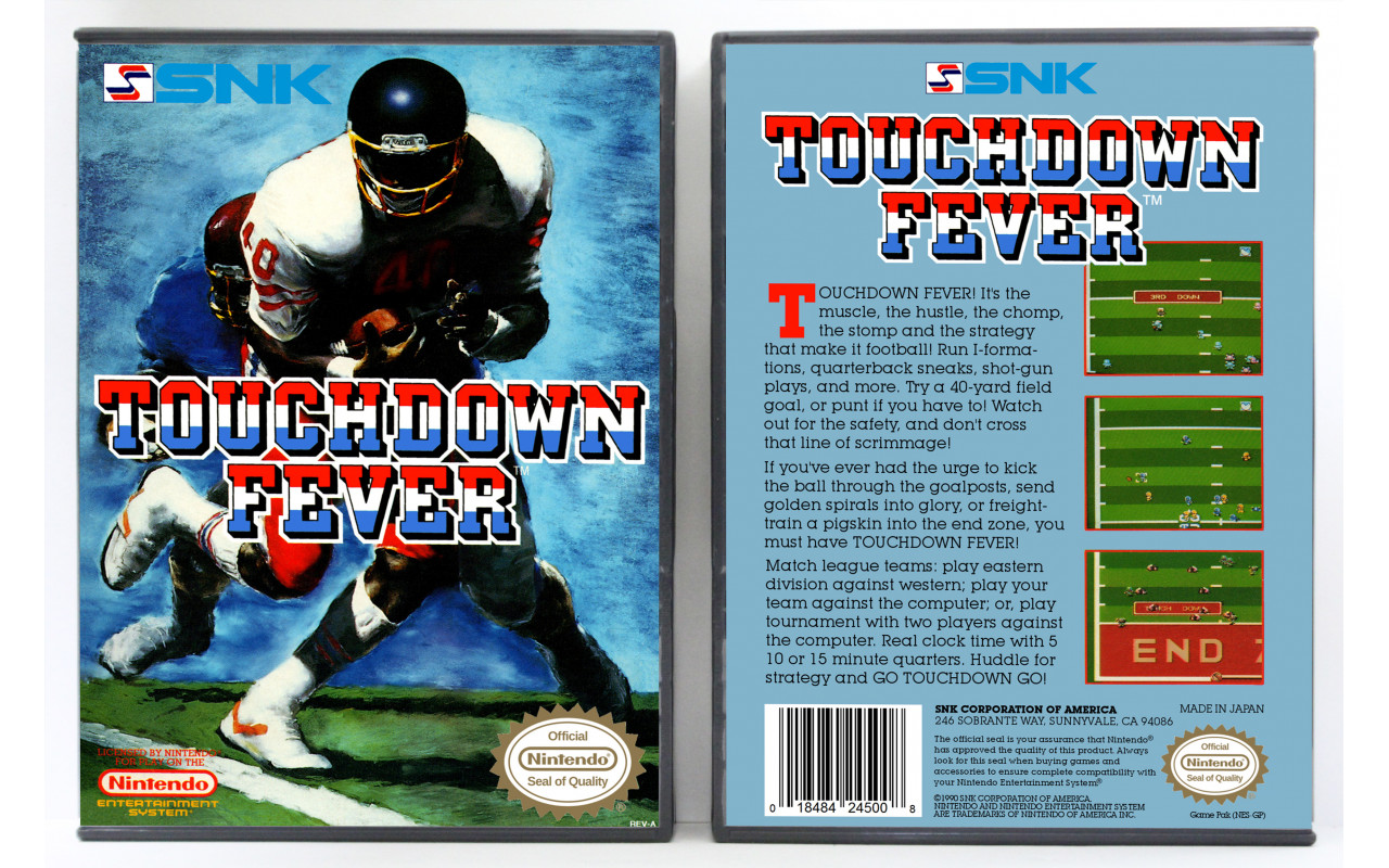 Gaming Relics - Nintendo NES - Touchdown Fever