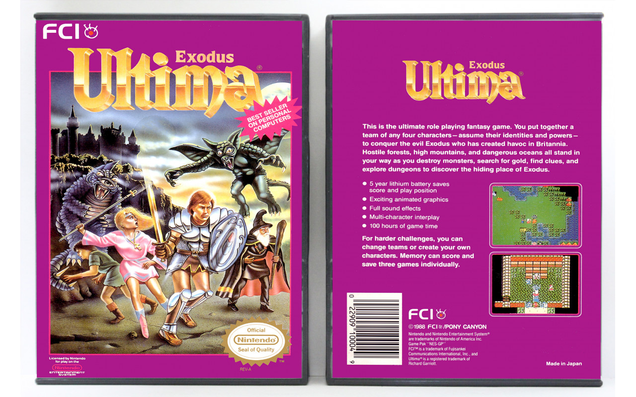 Gaming Relics - Nintendo NES - Ultima III: Exodus