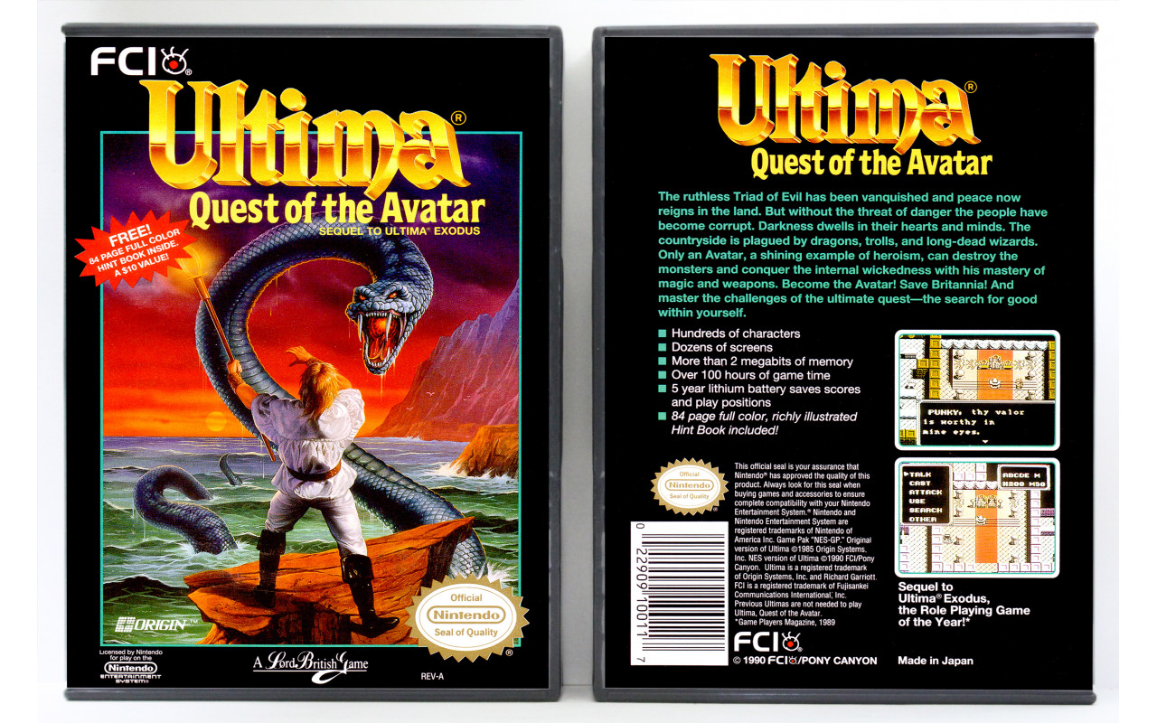 Gaming Relics - Nintendo NES - Ultima IV: Quest of the Avatar