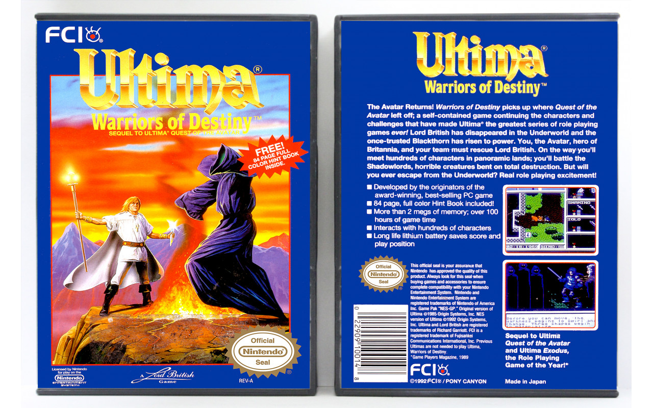 Gaming Relics - Nintendo NES - Ultima V: Warriors of Destiny