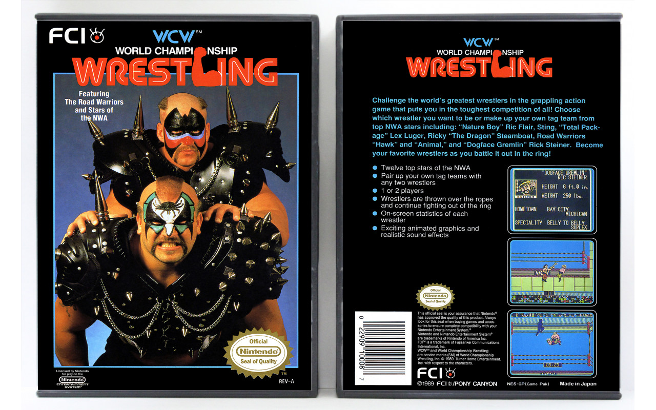 Gaming Relics - Nintendo NES - WCW World Championship Wrestling